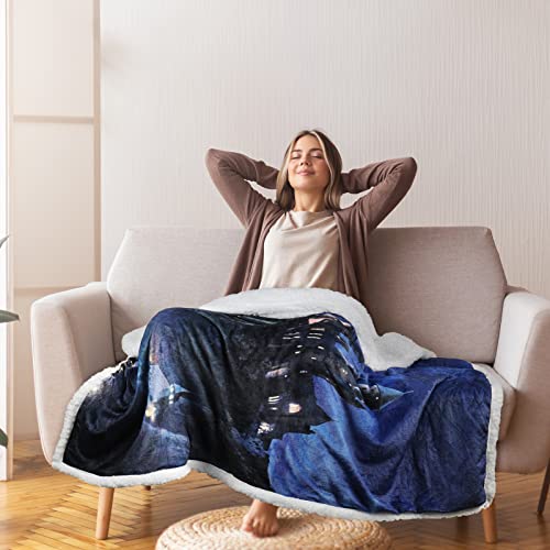 Fleece Blanket Throw Blanket for Couch Harry Gifts Fuzzy Cozy Sherpa Soft Blankets, 50x60 in