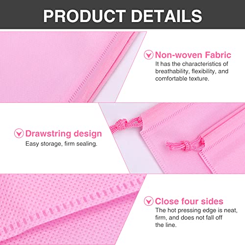 6-Pack Laundry Bags - Non-woven Drawstring Backpack - Drawstring Dirty Clothes Bag, 3 Sizes Heavy Duty Drawstring Bags, Travel Storage Drawstring Bags for Clothes, Shoes