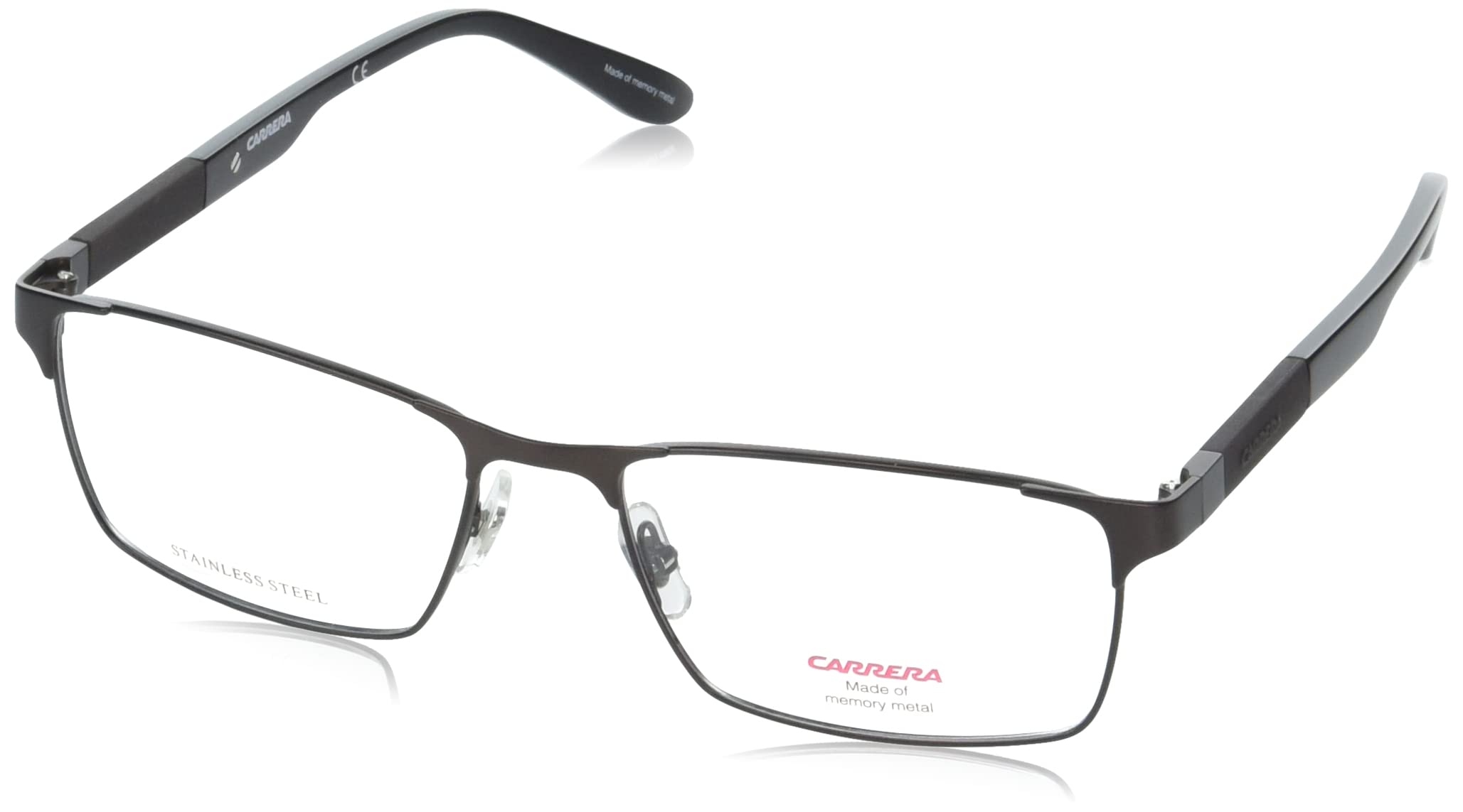 Carrera Men's 8822 Rectangular Prescription Eyewear Frames, Matte Brown, 54mm, 17mm