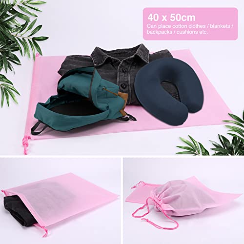 6-Pack Laundry Bags - Non-woven Drawstring Backpack - Drawstring Dirty Clothes Bag, 3 Sizes Heavy Duty Drawstring Bags, Travel Storage Drawstring Bags for Clothes, Shoes