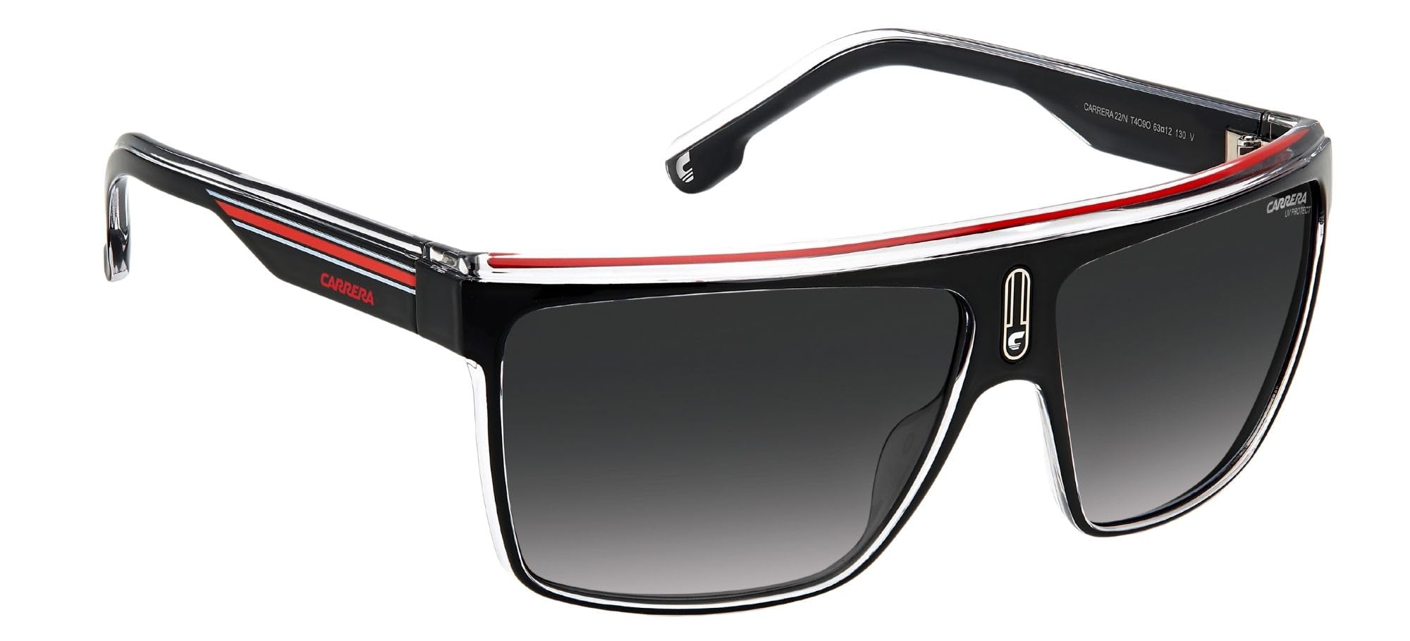 Carrera CARRERA 22/N Black Red/Grey Shaded 63/12/130 men Sunglasses