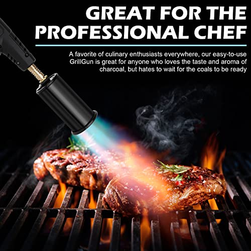 POWERFUL Grill & Cooking Torch,Sous Vide,Propane Kitchen torch, Charcoal Lighter,Kitchen Culinary Grilling Tool,for Searing Steak & Creme Brulee