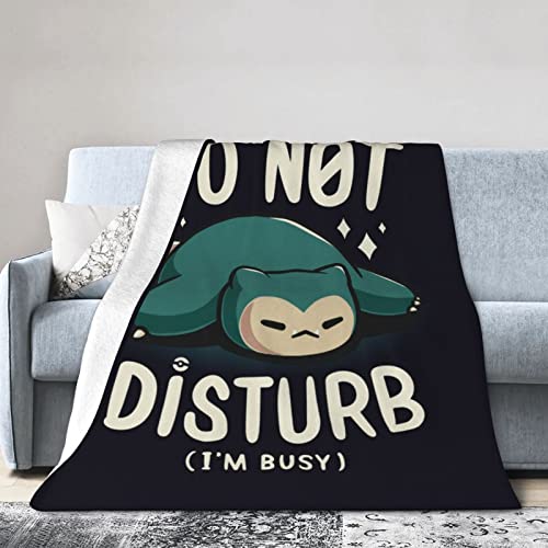 Interesting Flannel Fleece Blanket for Beding Cozy Plush Throw Blanket Lightweight Decorative Blanket Air Conditioner Blanket Towel for Couch Sofa Chair Office Travelling Camping Gift
