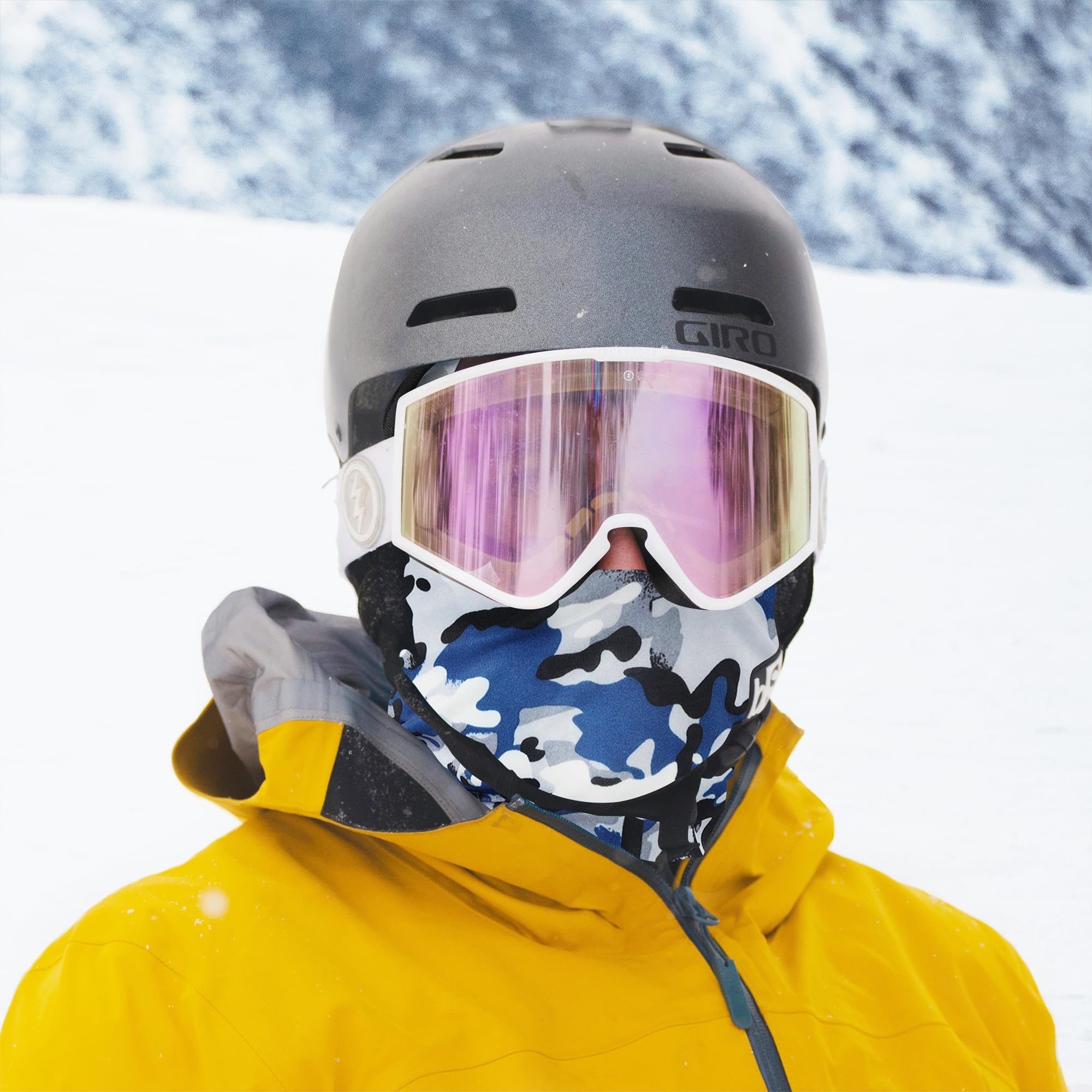 TopTie Camo Spandex Balaclava with Face Mask - Four Seasons Outdoor Gear-Camo Grey