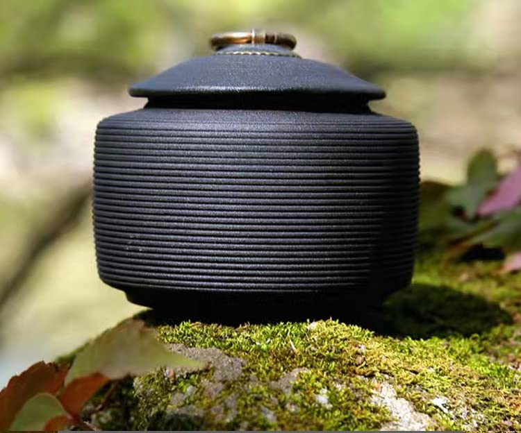 CredKity Ceramics Ashes Urn for Cats,Small Dogs and Human. Cat Urn, Small Dog Urn for Memorying Pets. Sharing Personal Ashes and Belongings with This Love Urn.