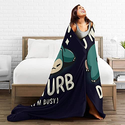 Interesting Flannel Fleece Blanket for Beding Cozy Plush Throw Blanket Lightweight Decorative Blanket Air Conditioner Blanket Towel for Couch Sofa Chair Office Travelling Camping Gift