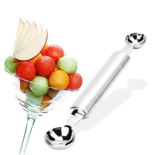 Tandi Double Ended Headed Fruit Icecream Ball Spoon Melon Baller Parisienne Scoop 30mm