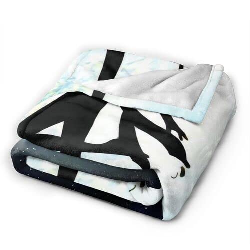 Sai.lor Moon Luna Cat Fleece Blanket Super Soft Plush Throw Blanket 50"X40" Cozy Fuzzy Bed Blankets Microfiber Flannel Blankets for Couch, Bed, Sofa