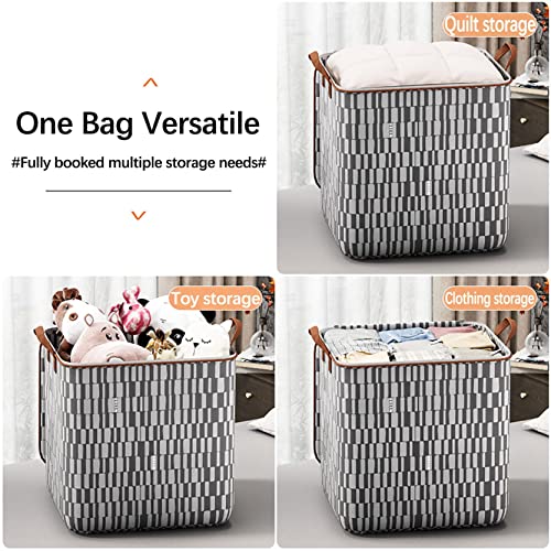 Clothes Storage Bag Wardrobe Sorting Storage Box Portable Storage Bag Winter Cup Storage Box (L)