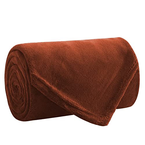 Empire Home Fashi Soft & Light Throw Blanket - 17 Colors - Throw, Twin, Full, Queen, King! (Rust, Queen)
