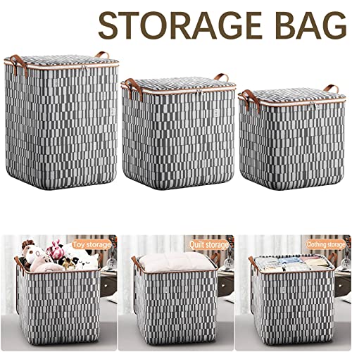 Clothes Storage Bag Wardrobe Sorting Storage Box Portable Storage Bag Winter Cup Storage Box (L)