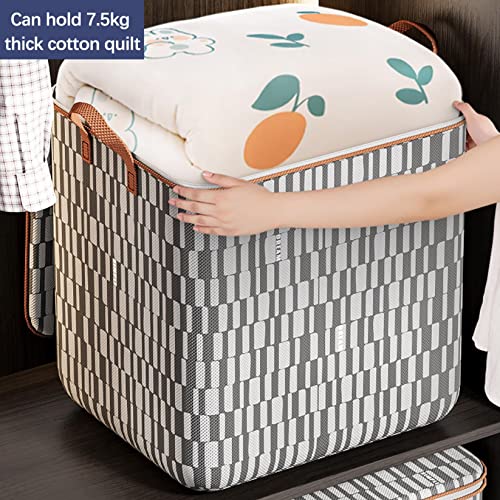 Clothes Storage Bag Wardrobe Sorting Storage Box Portable Storage Bag Winter Cup Storage Box (L)