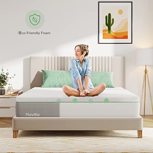 Novilla Full Size Mattress, 12 Inch Gel Memory Foam Full Mattress for Cooling Sleep & Pressure Relief, Medium Soft with Motion Isolation, Mattress in a Box, Lullaby
