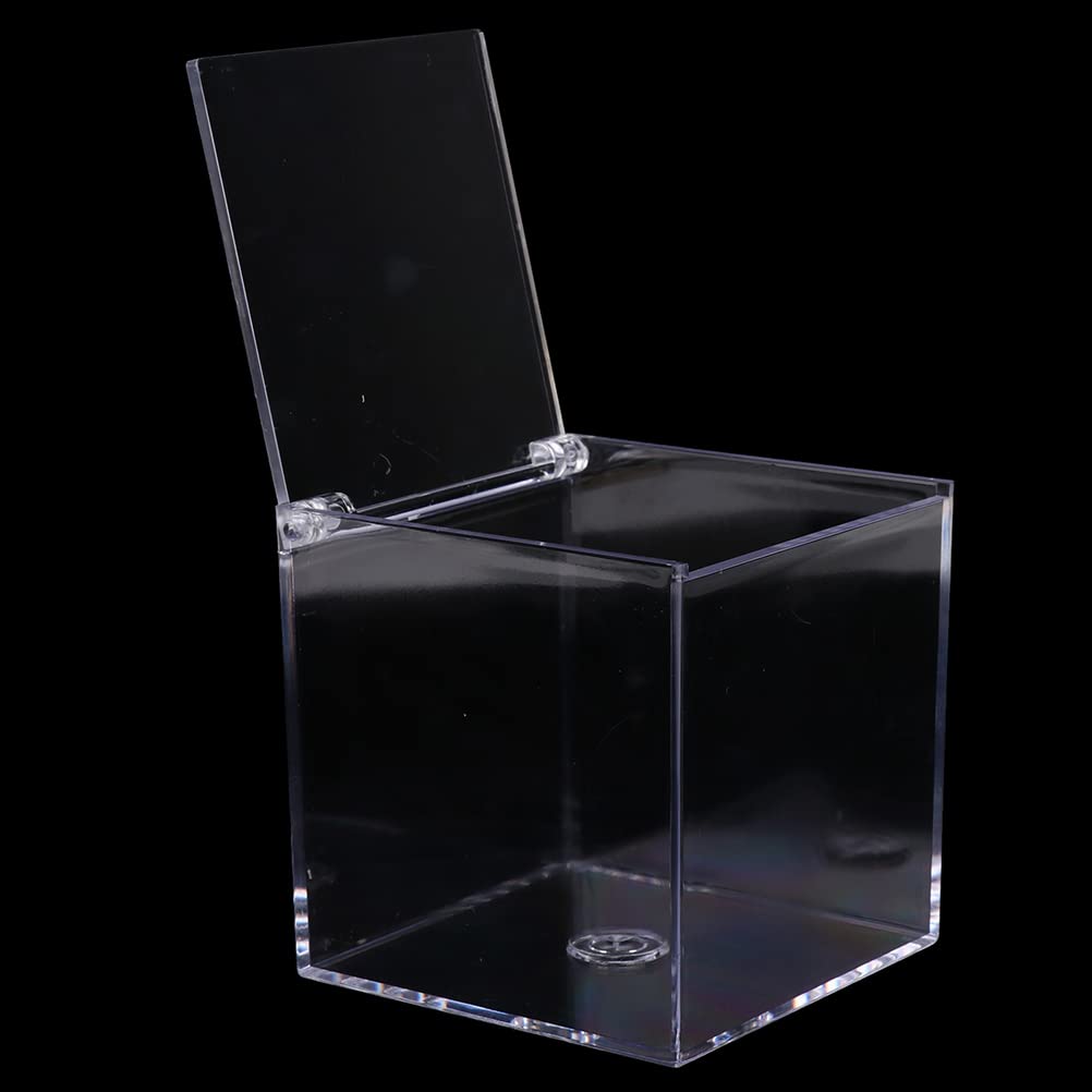 kekafu Coffee Capsule Holder Clear Acrylic Box Coffee Pod Storage Coffee Pod Holder Dispenser Tea Bag Organizer with Lid