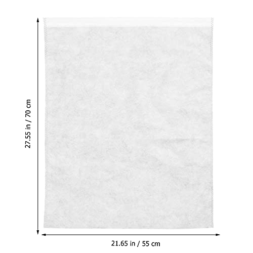 Cabilock 1 Set 50Pcs Non Woven Bags Clothes Purse Shoe Packing Storing White Bags Suit Shirt Bag Protector for Home Shop 70X55CM