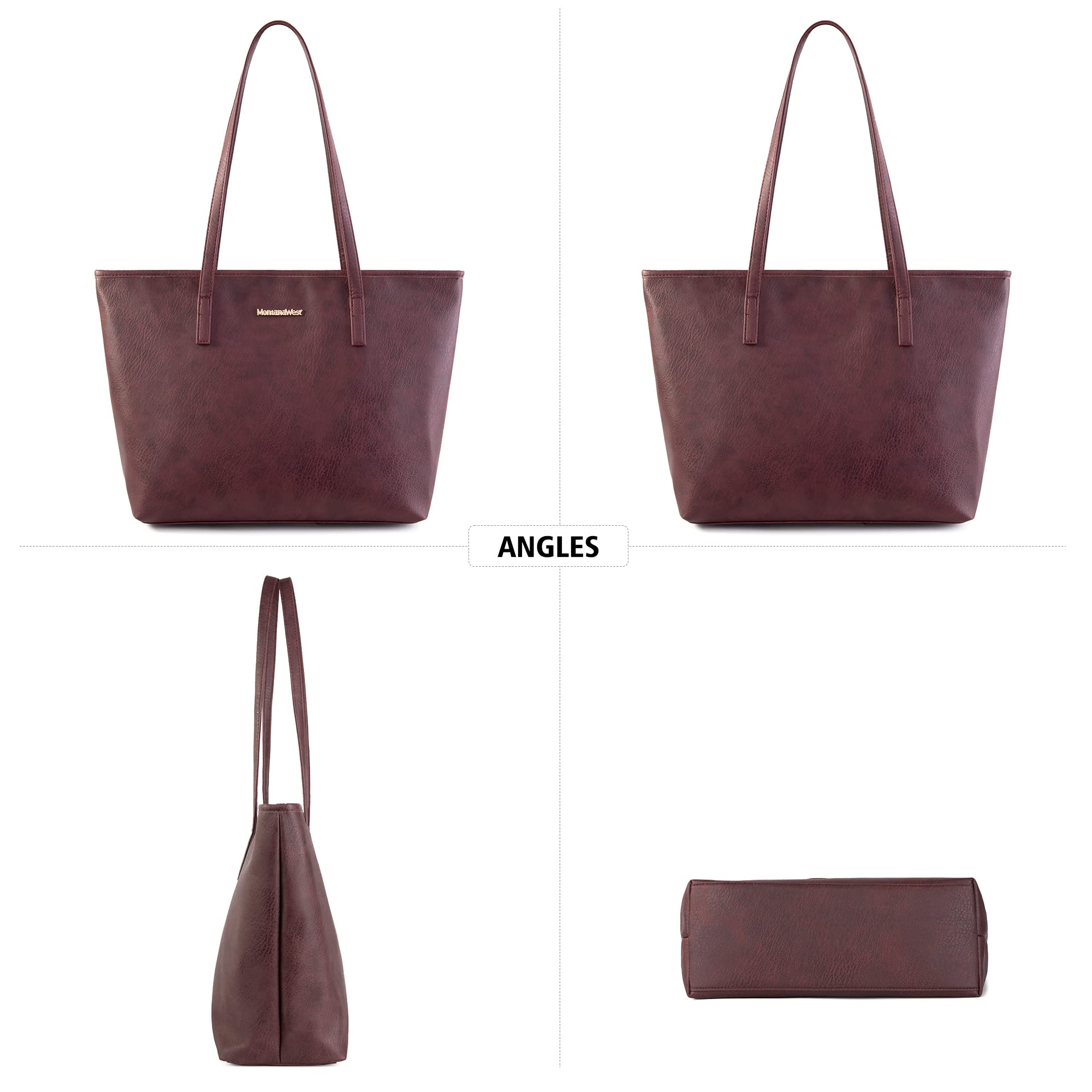 Montana West Tote Bags Large Leather Purses and Handbags for Women Top Handle Shoulder Satchel Hobo Bags MWC-028BDY