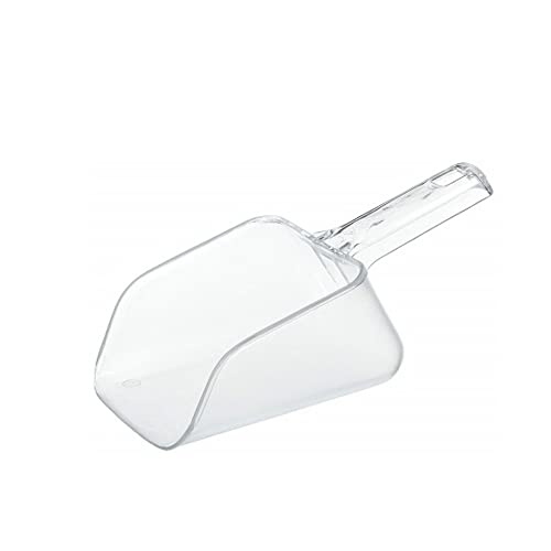 Rubbermaid Commercial Products Bouncer Ice Scoop, 32 Ounce, Clear, for Ingredient Bins or Freezer, Small Plastic