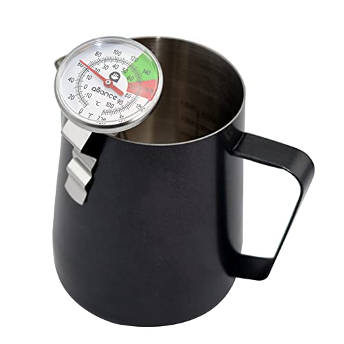ALLIANCE BREW GEAR Milk Frothing Thermometer with Clip, White, One Size