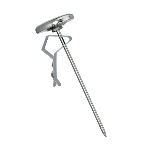 ALLIANCE BREW GEAR Milk Frothing Thermometer with Clip, White, One Size