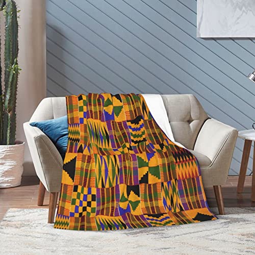African Blankets & Throws Blanket Soft, African Art Throw Blanket Blanket Flannel Blanket for Home Outdoor(50"x40")