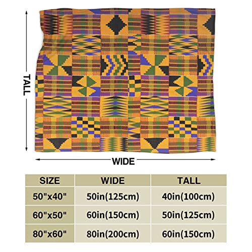 African Blankets & Throws Blanket Soft, African Art Throw Blanket Blanket Flannel Blanket for Home Outdoor(50"x40")