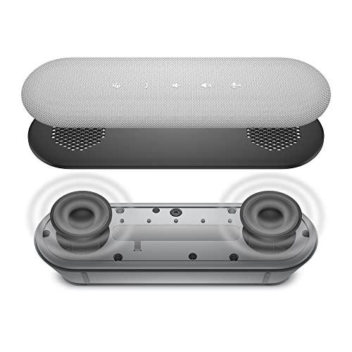 Dell SP3022 USB Computer Speaker for PC, Laptop, Monitor, Business Conference-Mini Soundbar Speakerphone, AI Noise Echo Cancellation, Full Duplex Audio, 2 x 1.8W, MS-Teams Certified - Platinum Silver