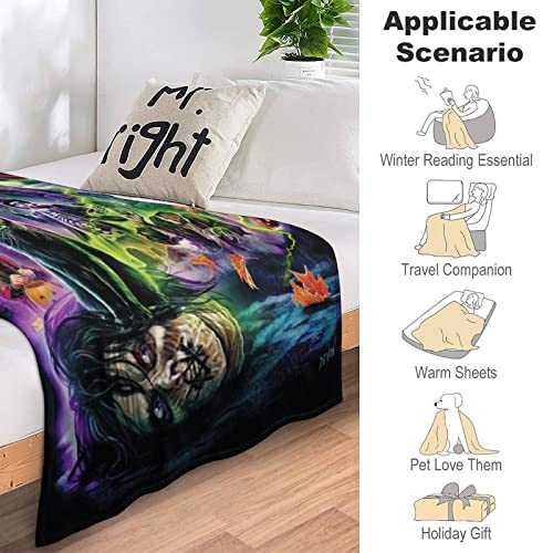 Hocus Pocus Flannel Blanket,Throw Blankets Witch Fleece Blankets Ultra-Soft Suitable for Couch Sofa Bed Home Decorations All Seasons Gifts for Women & Men 60X50 inch (HP 1, 60"X50")