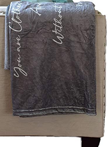 Double Creek Proverbs 31 Woman Lightweight Scripture Throw Blanket Inspirational Verses, Comfort Blanket 50"x 60" Gift for Women