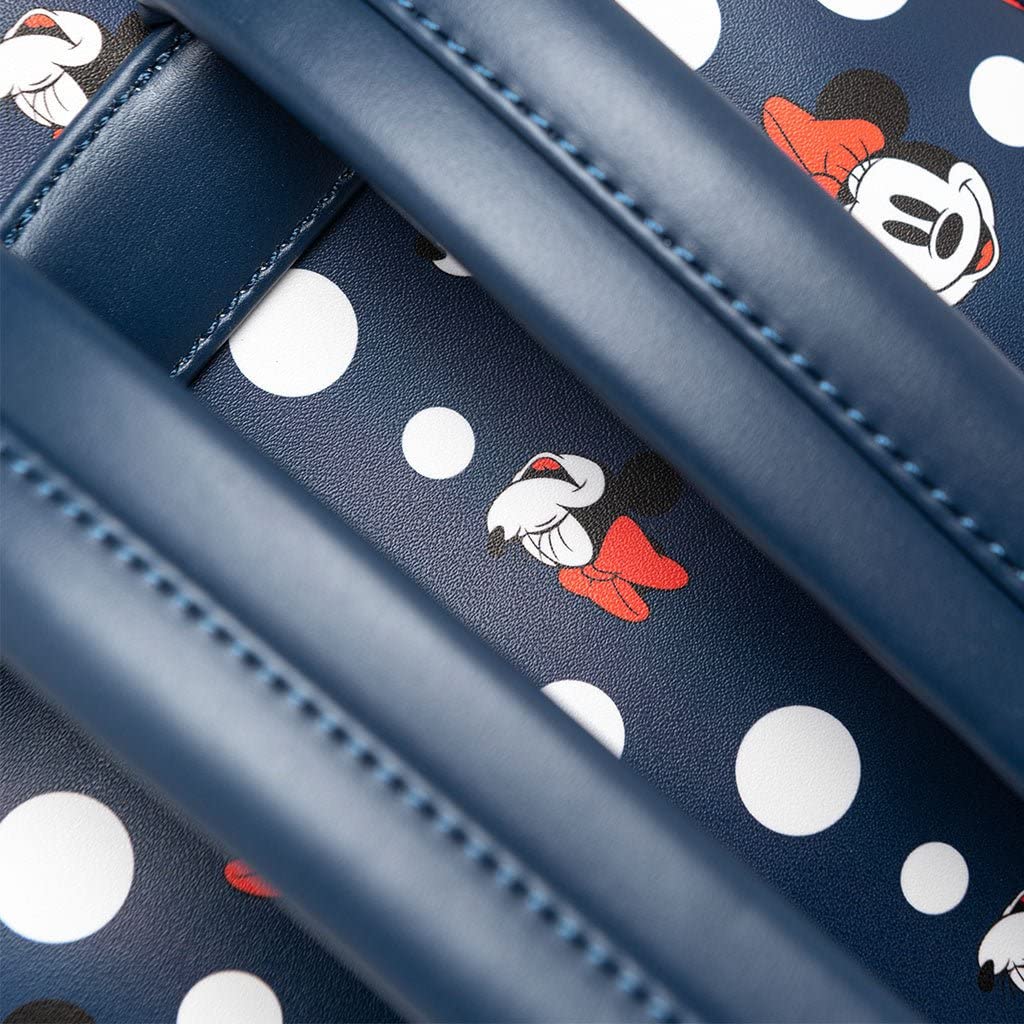 Loungefly Women's Disney Minnie Mouse Polka Dot Blue Backpack