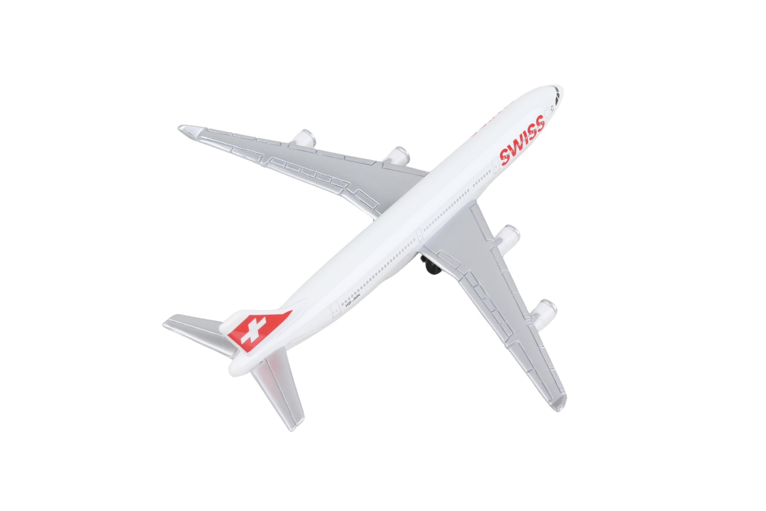 Daron Toy Airplane – Swiss – Die-Cast Metal Model Airplane Toy with Plastic Parts for Kids Ages 3+