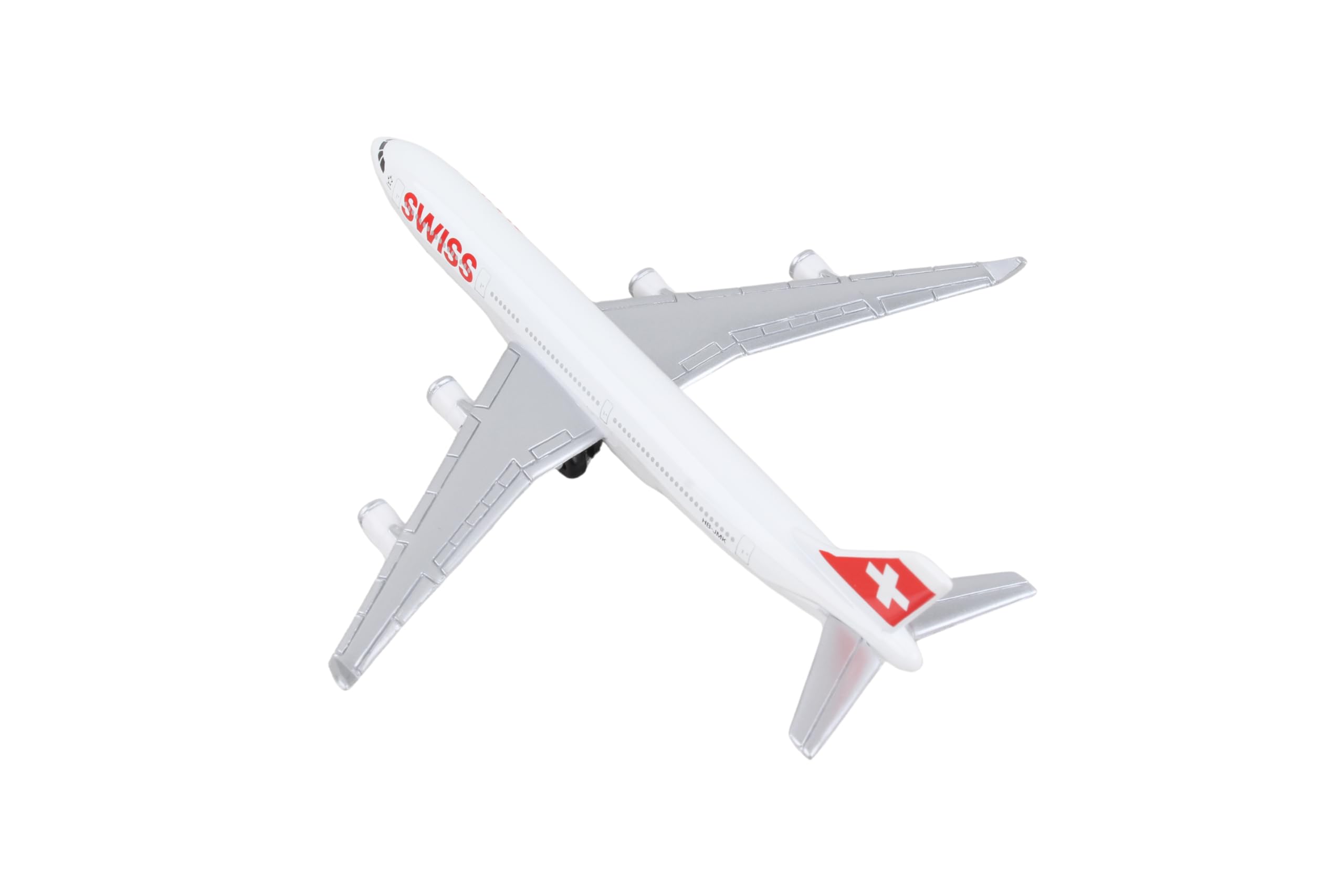 Daron Toy Airplane – Swiss – Die-Cast Metal Model Airplane Toy with Plastic Parts for Kids Ages 3+