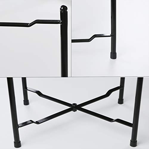 Makeup Organizer Shelf,2-Tier Bathroom Countertop Organizer Vanity Tray Cosmetic & Makeup Storage Standing Rack on Table Vanity Organizer Rack ,Black, Round