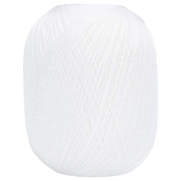 Aunt Lydia Crochet Cotton Jumbo White 1 Pack of Crochet - Cotton - Size 10-2730 Yards - Knitting/Crochet