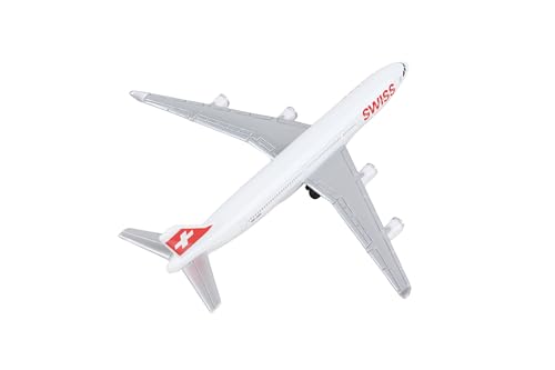 Daron Toy Airplane – Swiss – Die-Cast Metal Model Airplane Toy with Plastic Parts for Kids Ages 3+