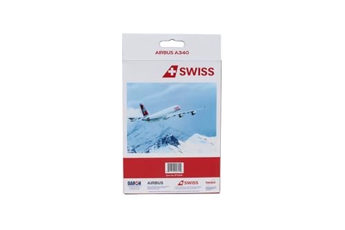Daron Toy Airplane – Swiss – Die-Cast Metal Model Airplane Toy with Plastic Parts for Kids Ages 3+