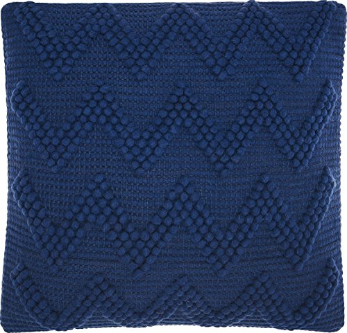 Mina Victory Life Styles Large Chevron Indigo 20" x 20" Throw Pillow