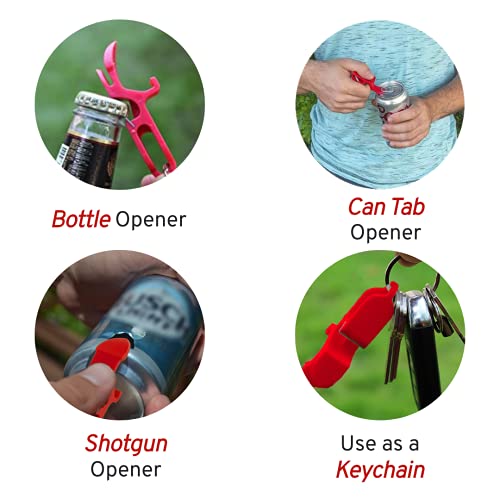 SHEBAM Full Send Red Shotgun Tool Bottle Opener Nelk Boys