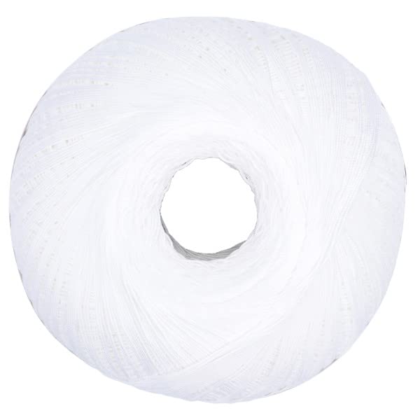 Aunt Lydia Crochet Cotton Jumbo White 1 Pack of Crochet - Cotton - Size 10-2730 Yards - Knitting/Crochet