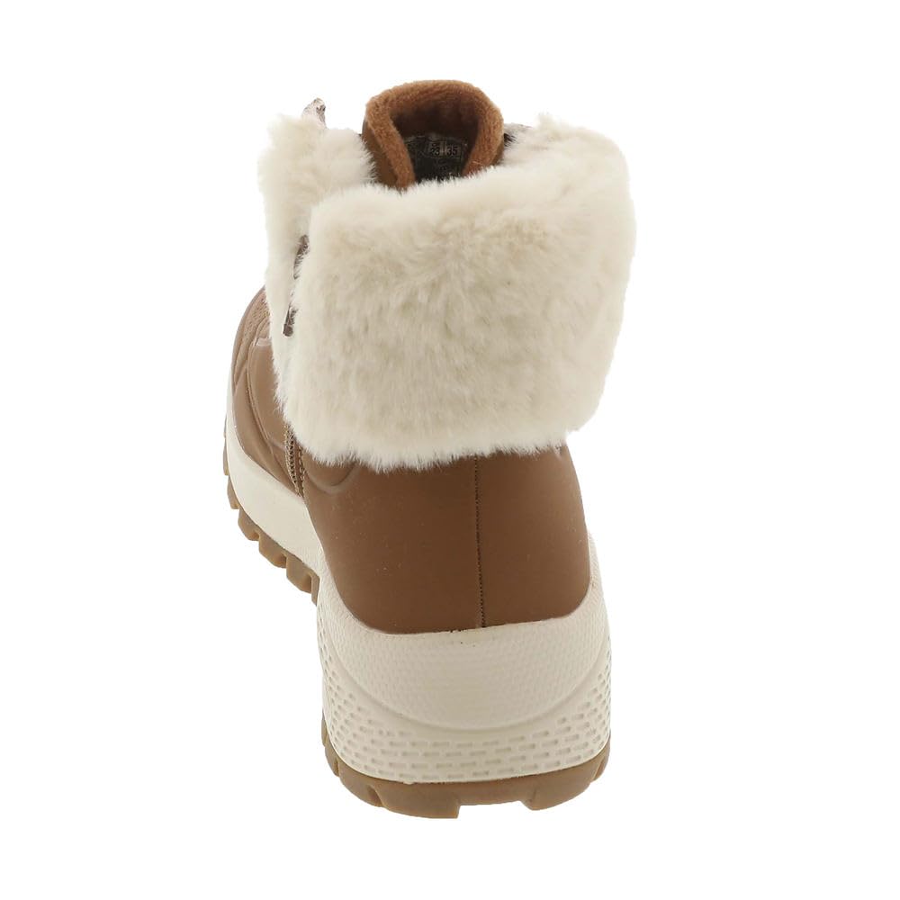 Skechers Women's Sneaker Fashion Boot, Chestnut, 8
