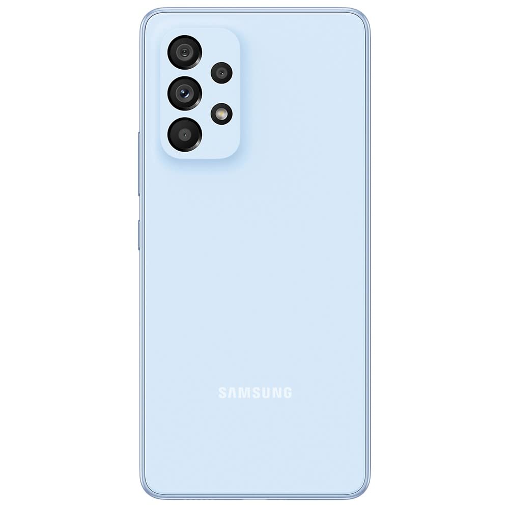 Samsung Galaxy A53 5G (SM-A536E/DS) Dual SIM,128 GB 6GB RAM, Factory Unlocked GSM, International Version - No Warranty - (Awesome Blue)
