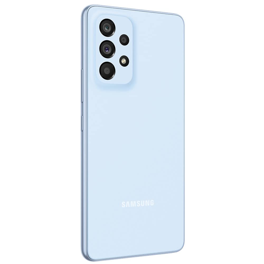 Samsung Galaxy A53 5G (SM-A536E/DS) Dual SIM,128 GB 6GB RAM, Factory Unlocked GSM, International Version - No Warranty - (Awesome Blue)