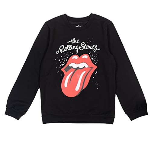 Rolling Stones Big Boys Fleece Pullover Sweatshirt Black 16