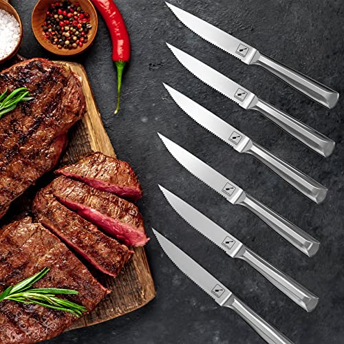 Knife Set, imarku 16 PCS High Carbon Japanese Stainless Steel Knife Sets for Kitchen with Block, Ultra Sharp Kitchen Knife Set with Sharpener Chef Knife Set, Dishwasher Safe