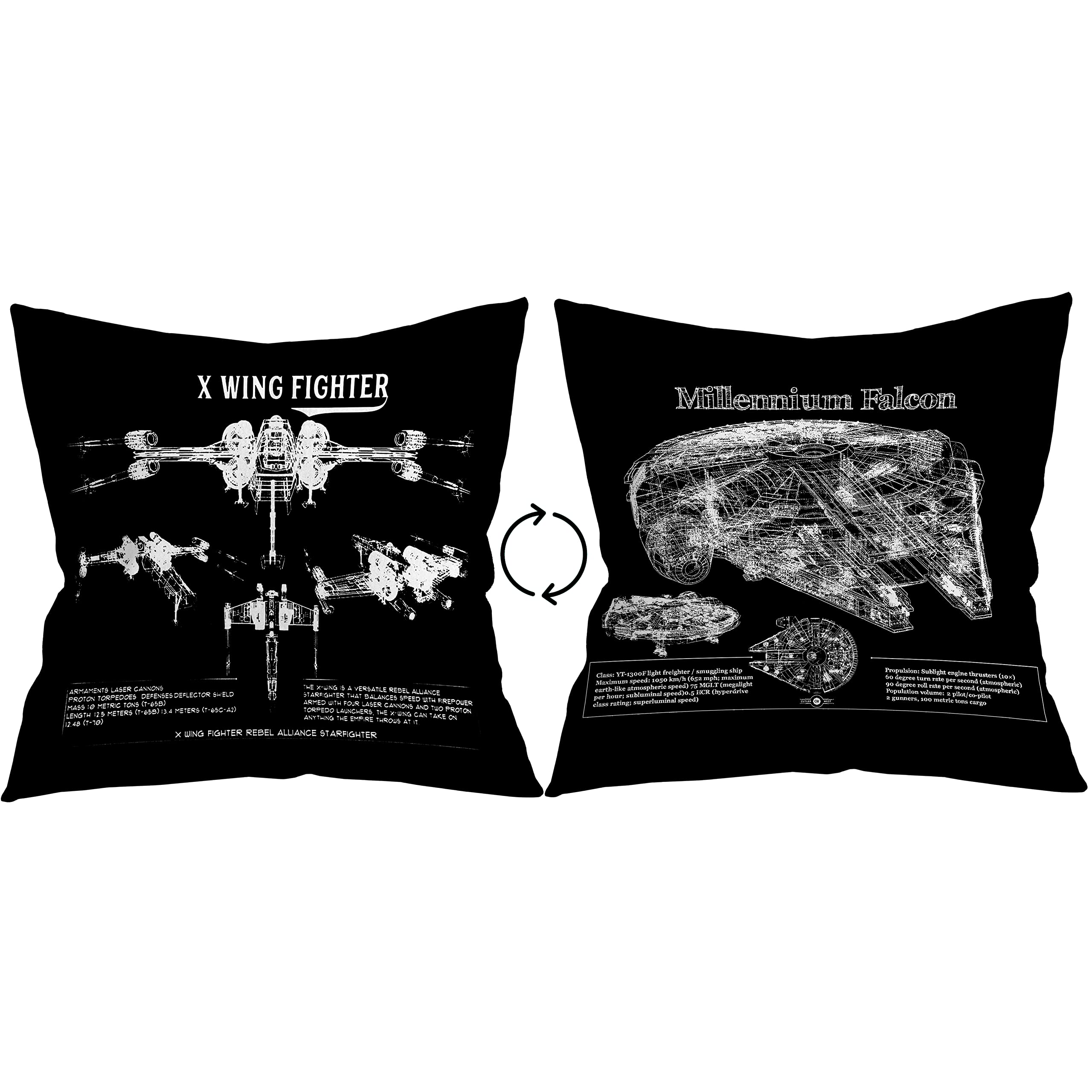 Giosve Throw Pillow Case 18 x 18 Inch, Science Fiction Movie Love Cushion Covers, Science Fiction Movie Theme Home Bedroom Room Decor