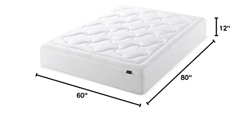 ZINUS 12 Inch Cloud Memory Foam Mattress / Pressure Relieving / Bed-in-a-Box / CertiPUR-US Certified, Queen