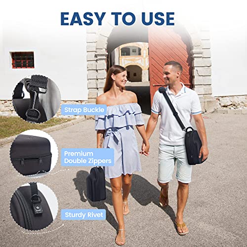 ToVii Hat Case, Hat Travel Case for Baseball Caps Hat Case for Travel Hat Bag Men Hat Box Travel Case Women Hat Carrier Case Travel Hat Holder Hat Storage - Cap Carrier 2-6