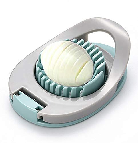 Ortarco Egg Slicer for Boiled Eggs Strawberry Cutter with Stainless Steel Wire (Green)