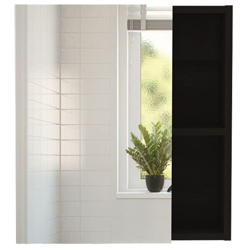 Depot E-Shop Andes Medicine Cabinet with Mirror - Black Wengue