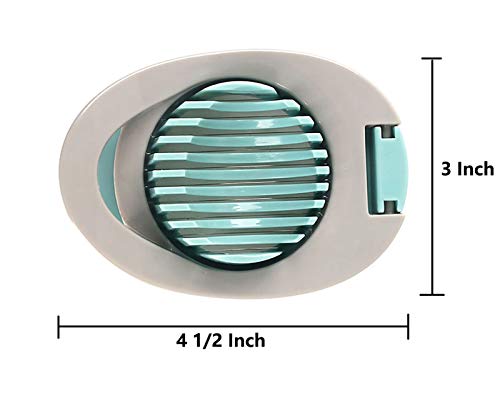 Ortarco Egg Slicer for Boiled Eggs Strawberry Cutter with Stainless Steel Wire (Green)