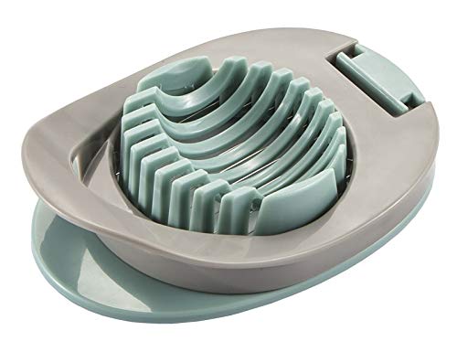 Ortarco Egg Slicer for Boiled Eggs Strawberry Cutter with Stainless Steel Wire (Green)
